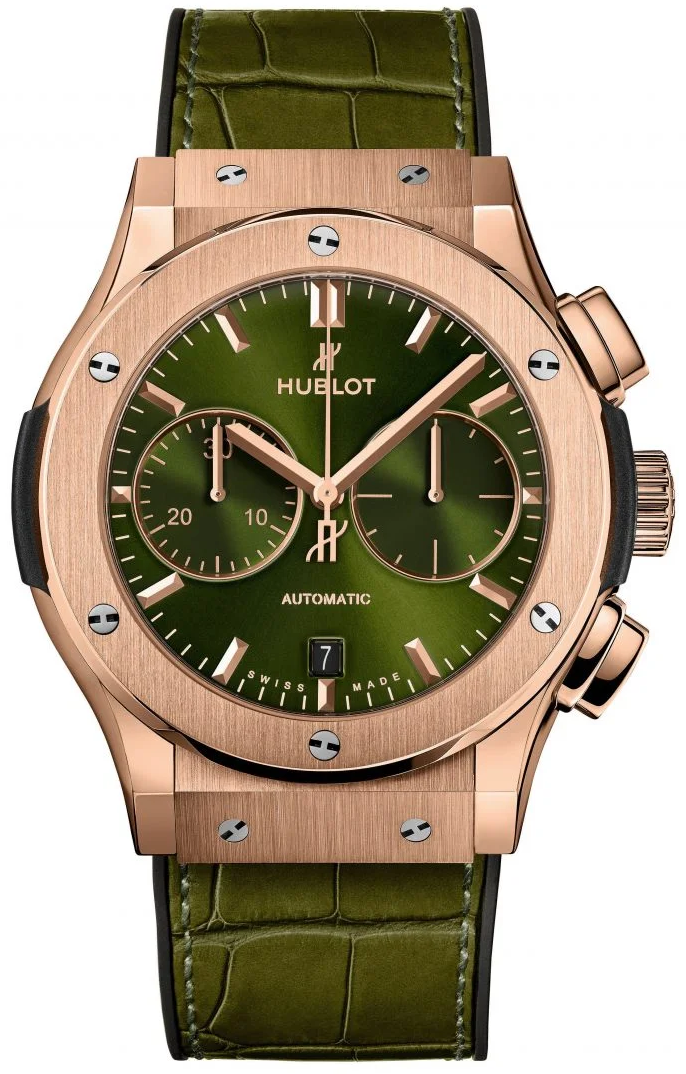 Hublot ClassiC Fusion Chronograph 45mm Green 521.OX.8980.LR | L'ORO