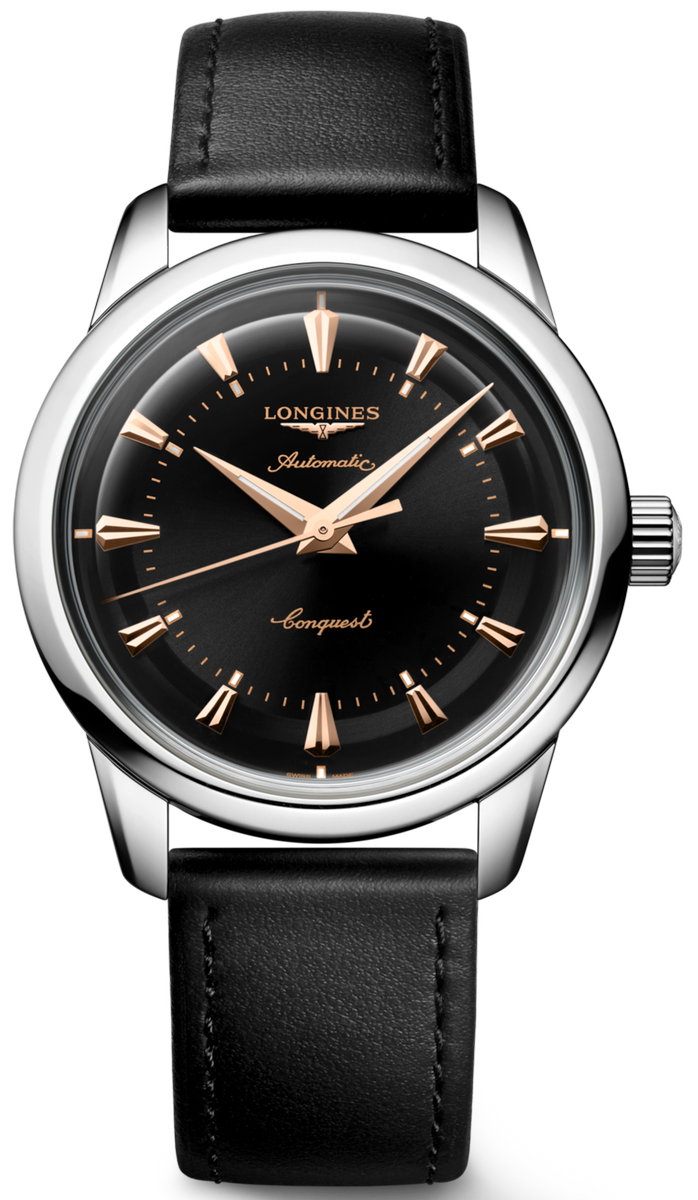 Longines Conquest Heritage 38mm Black Lacquered L1 649 4 52 2 LORO