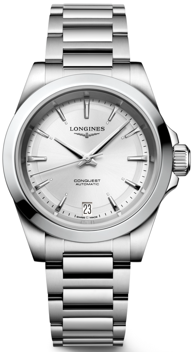 Longines Conquest Automatic 34mm Sunray Silver L3.430.4.72.6 | LORO