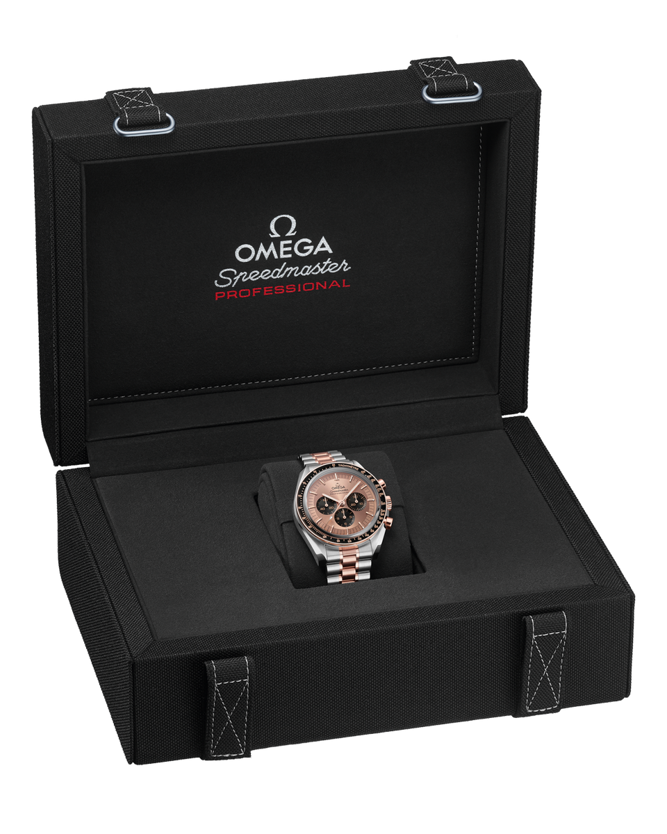 Omega Speedmaster Moonwatch Professional Sedna Gold/Steel Pink 42mm 310 ...