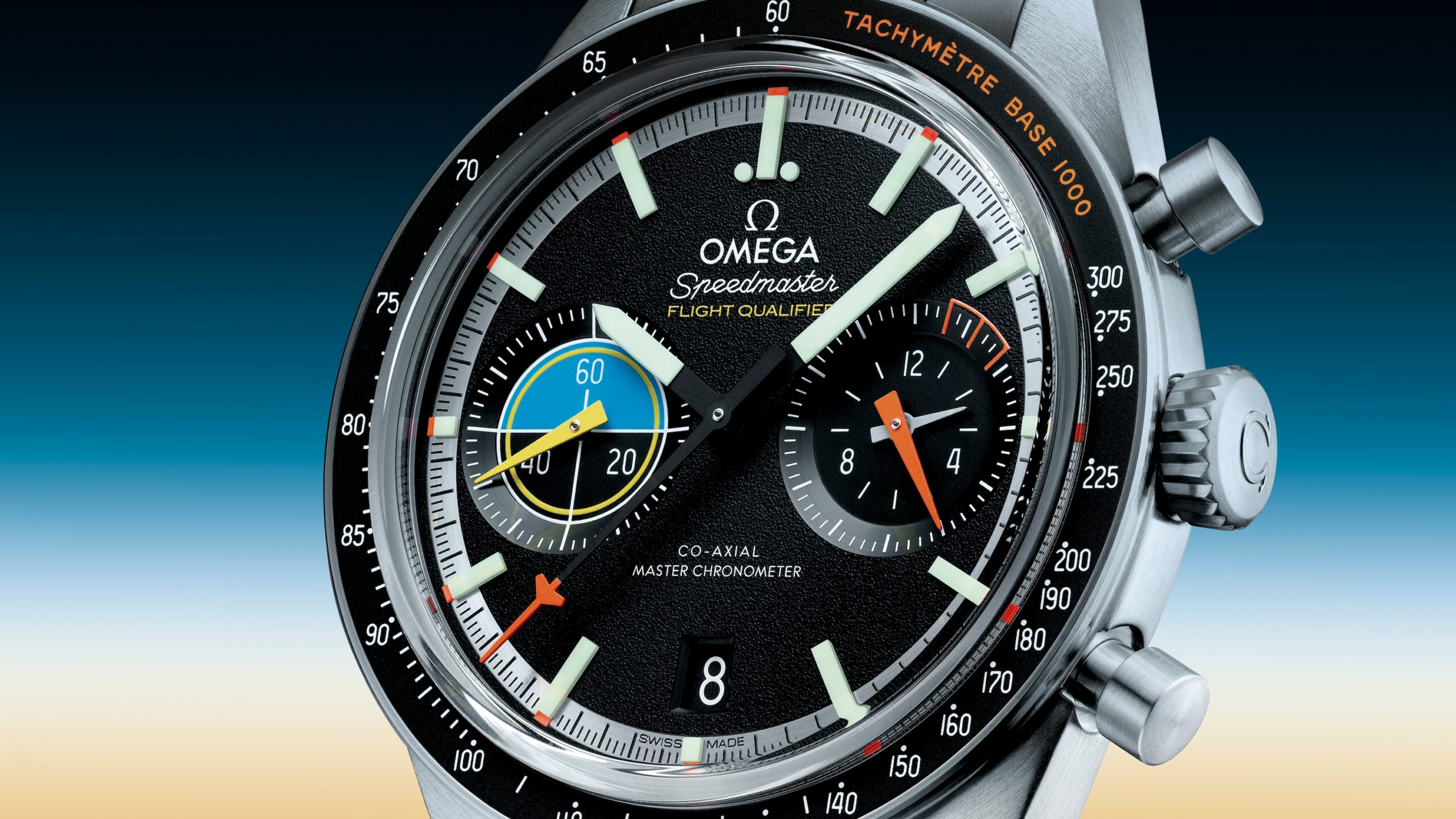 Omega Speedmaster Chronograph Pilot Flight Qualified Black 41mm 332.10 ...