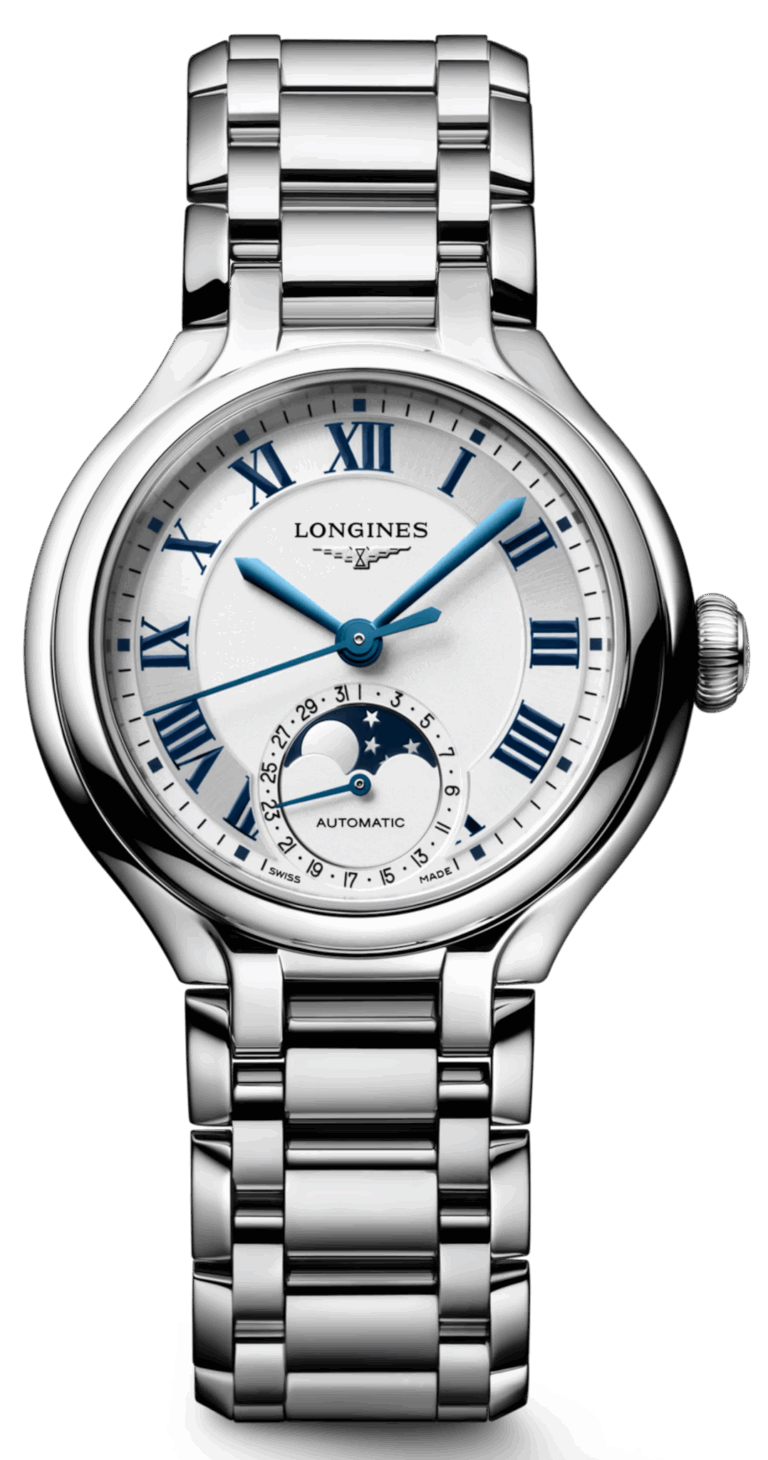 Longines PrimaLuna Moonphase Automatic Opaline 34mm L8.126.4.71.6 | LORO